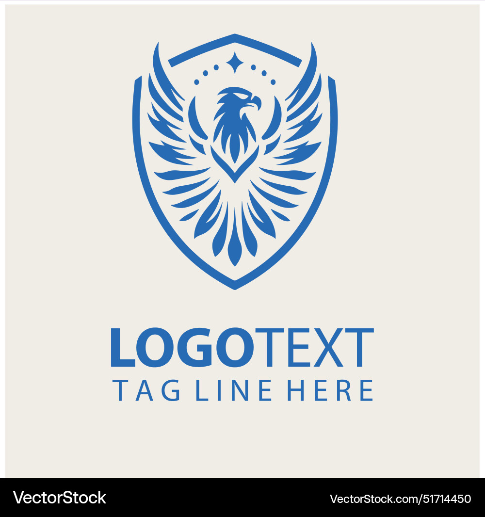 Eagle shield logo Royalty Free Vector Image - VectorStock
