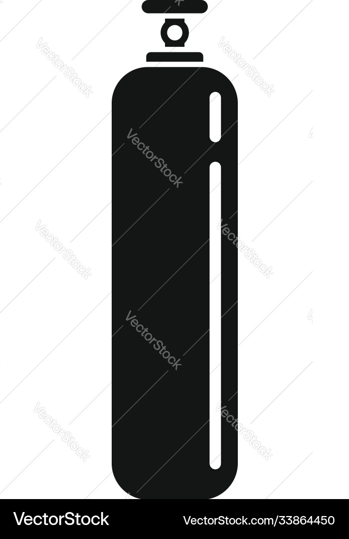 Gas cylinder tank icon simple style Royalty Free Vector