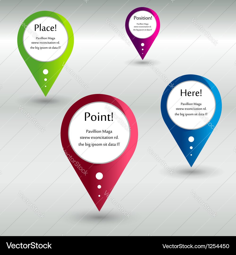 Location pointer Royalty Free Vector Image - VectorStock