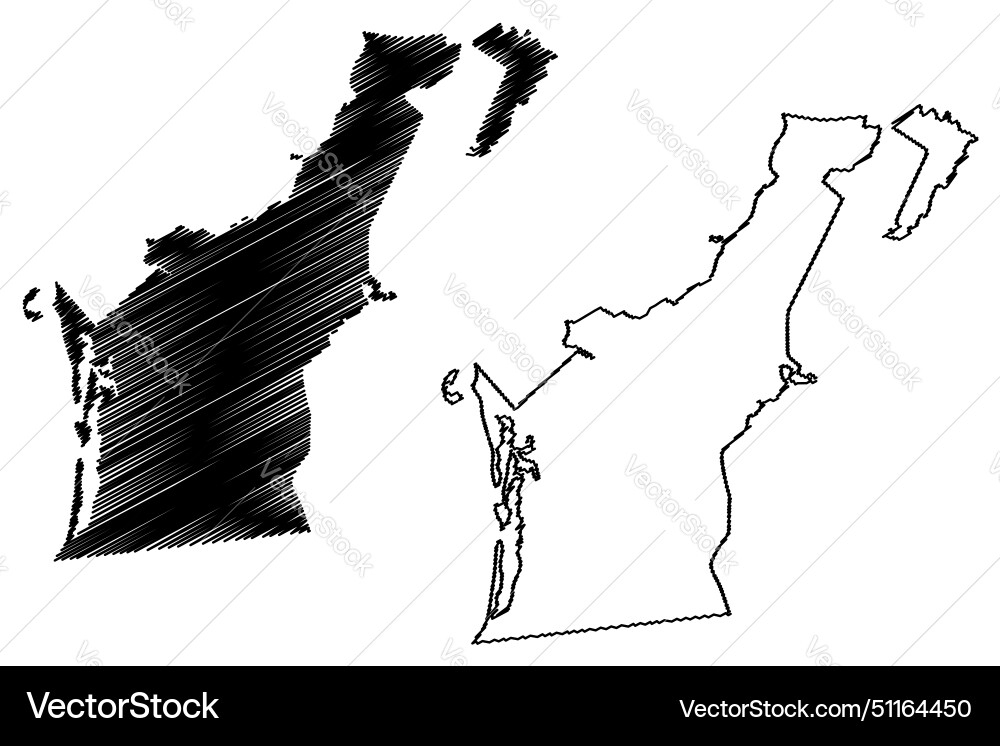 Northern peninsula area region commonwealth Vector Image