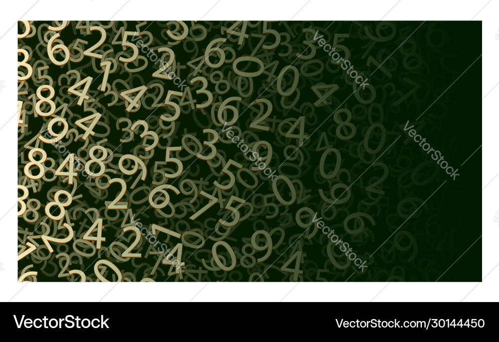 Bildnummern 01 Lizenzfreies Vektorbild - VectorStock
