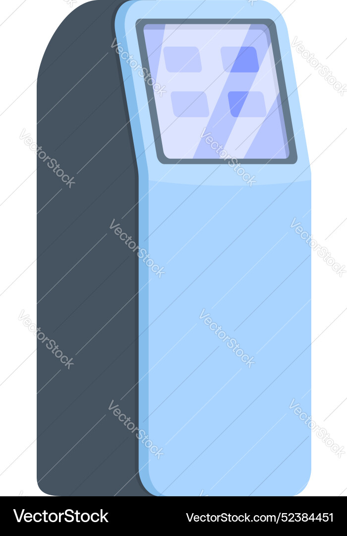 Modern payment terminal processing contactless Vector Image