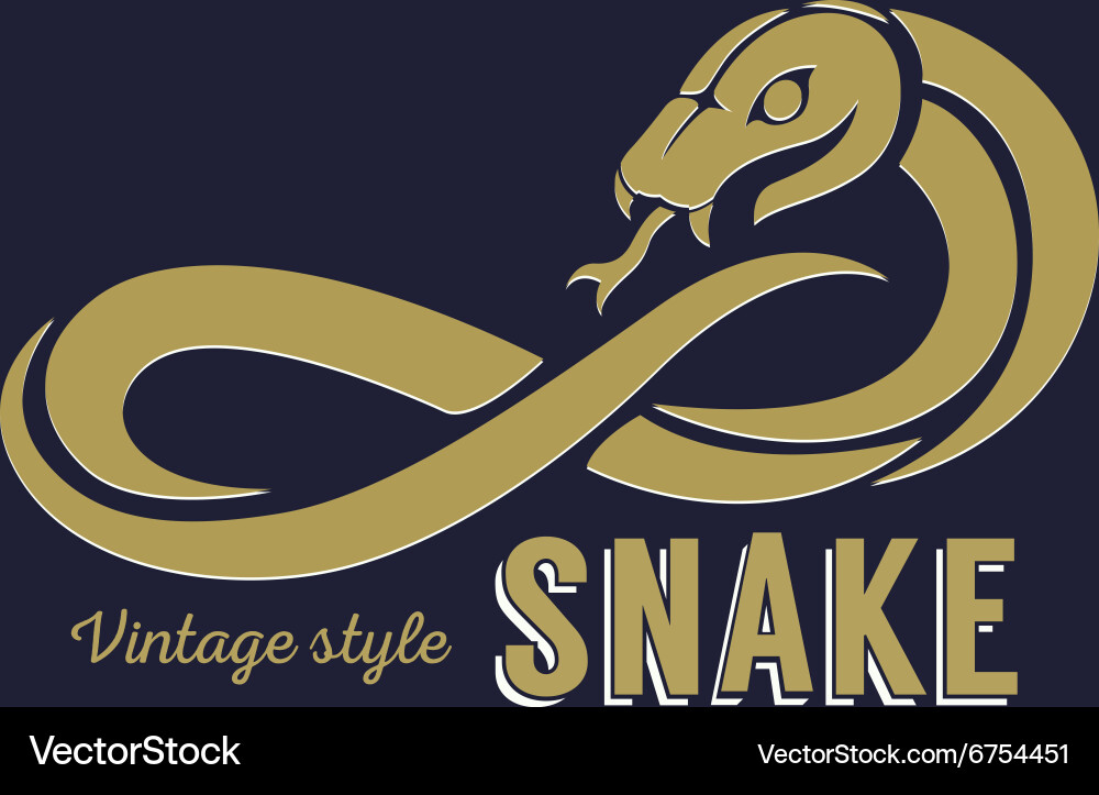 Serpent Logo - Modern Snake Emblem Royalty Free Vector Image