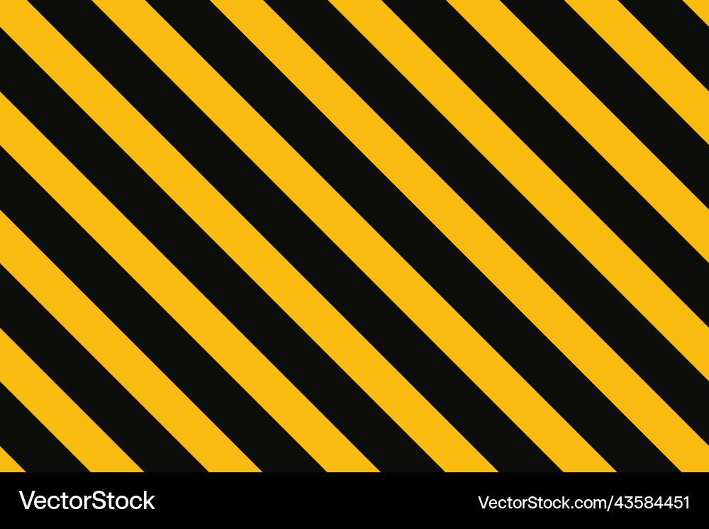 Warning Seamless Pattern With Yellow And Black Vector Image