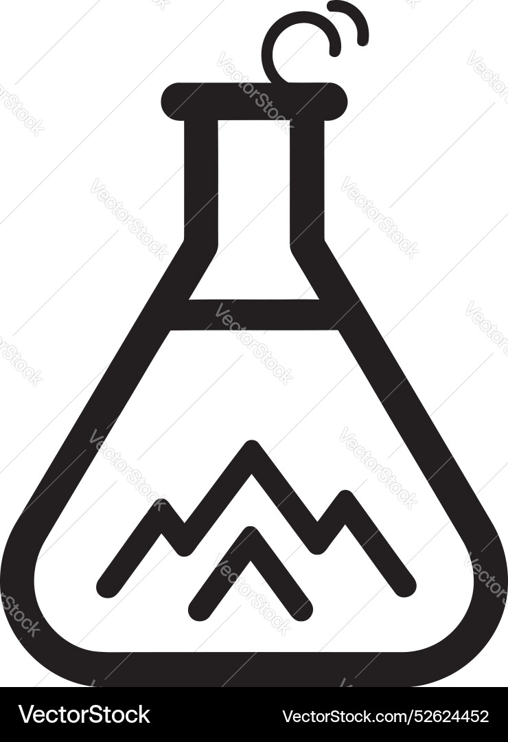 Chemical marvels erlenmeyer bottle design Vector Image