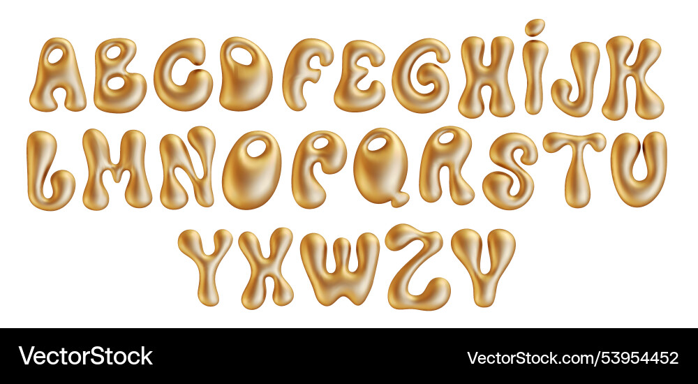 Liquid Metal Font Vector Images (over 340)