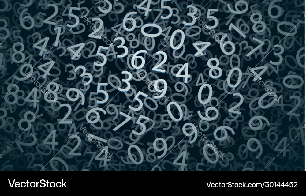 Picture number back Royalty Free Vector Image - VectorStock