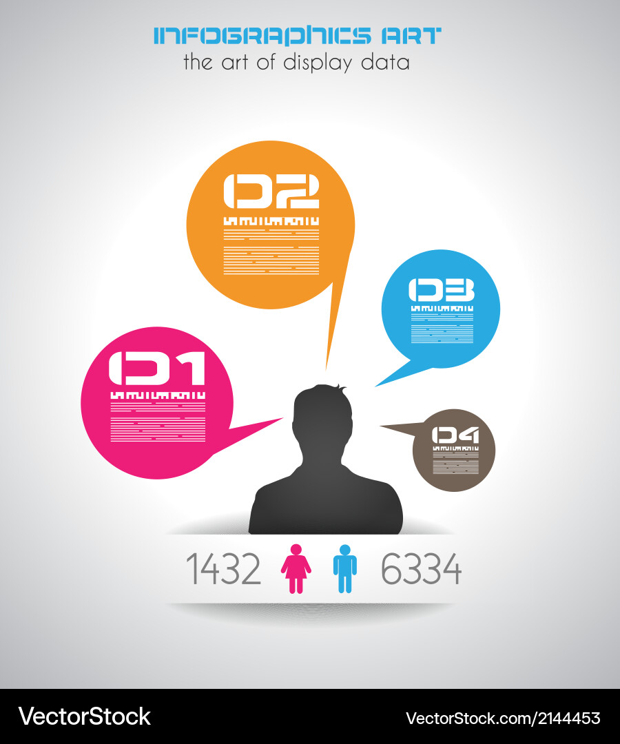 Bubble infographic Royalty Free Vector Image - VectorStock