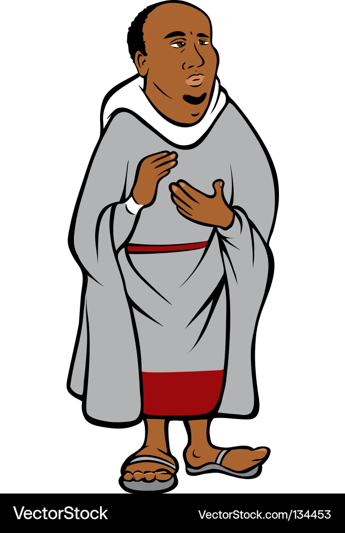 Monk Royalty Free Vector Image - VectorStock