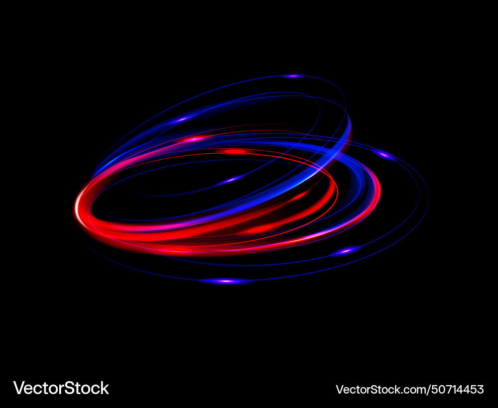 Neon rings set Royalty Free Vector Image - VectorStock