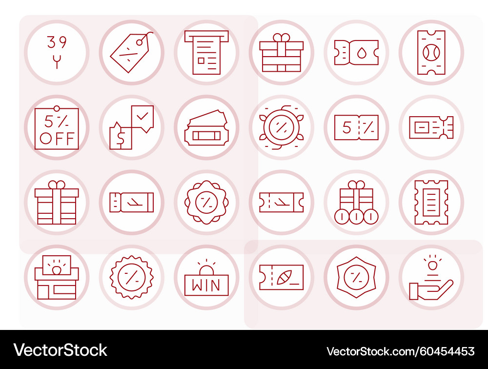 Voucher ultimate package with 24 high resolution Vector Image