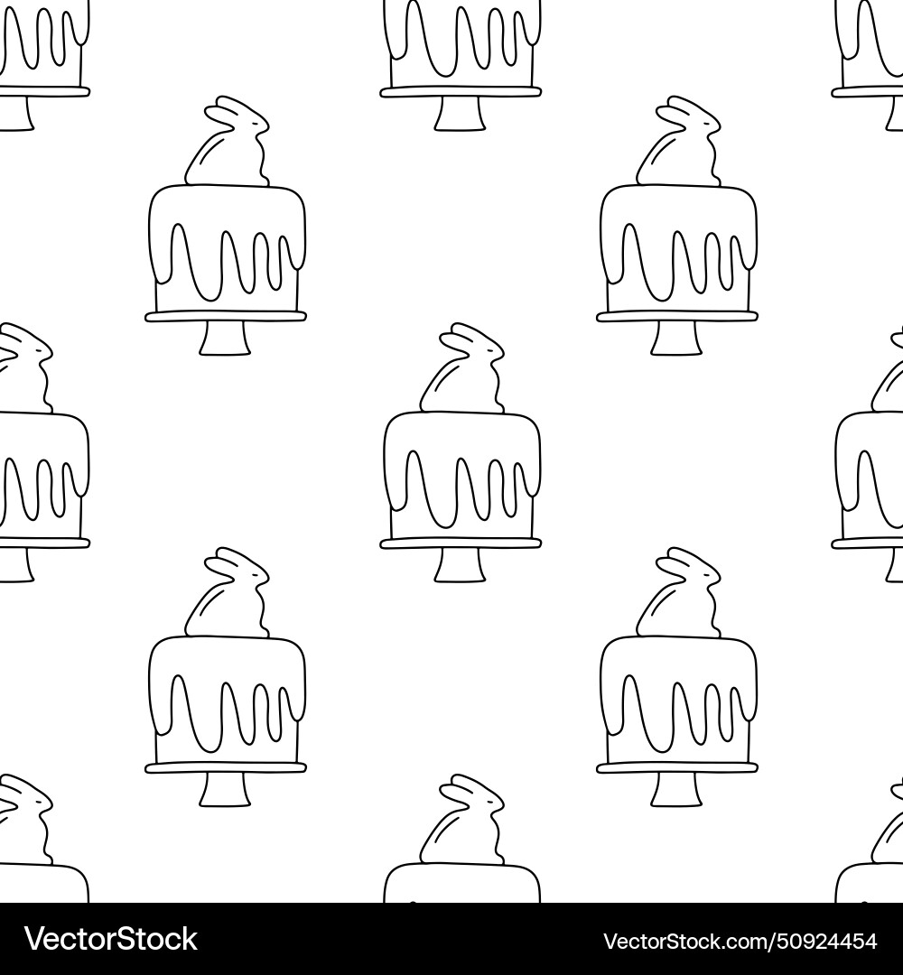 Easter cake pattern Royalty Free Vector Image - VectorStock