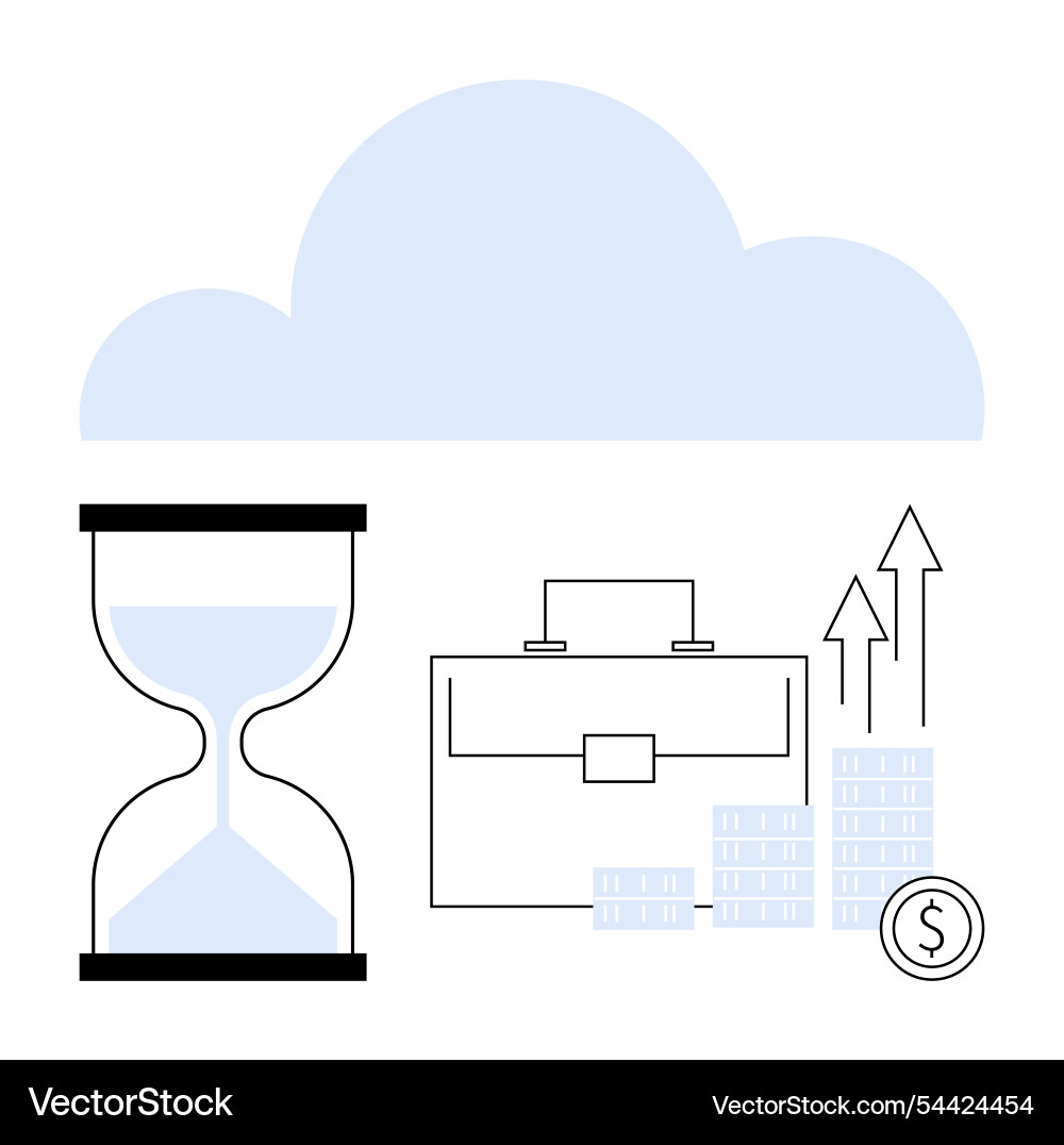 Efficient workflow and financial planning Vector Image