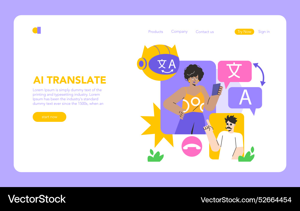 Mobile ai flat Royalty Free Vector Image - VectorStock