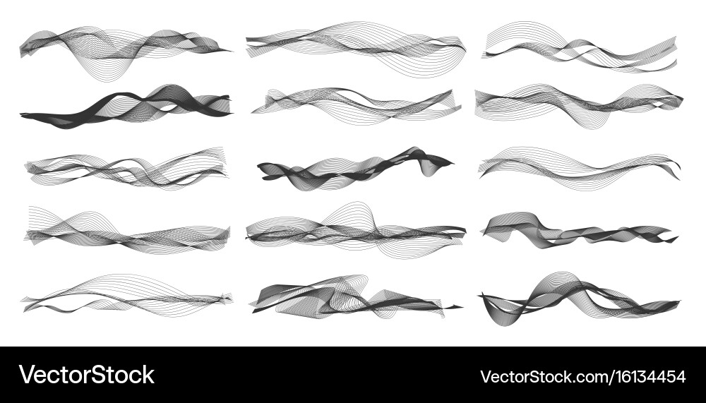Music sound waves Royalty Free Vector Image - VectorStock