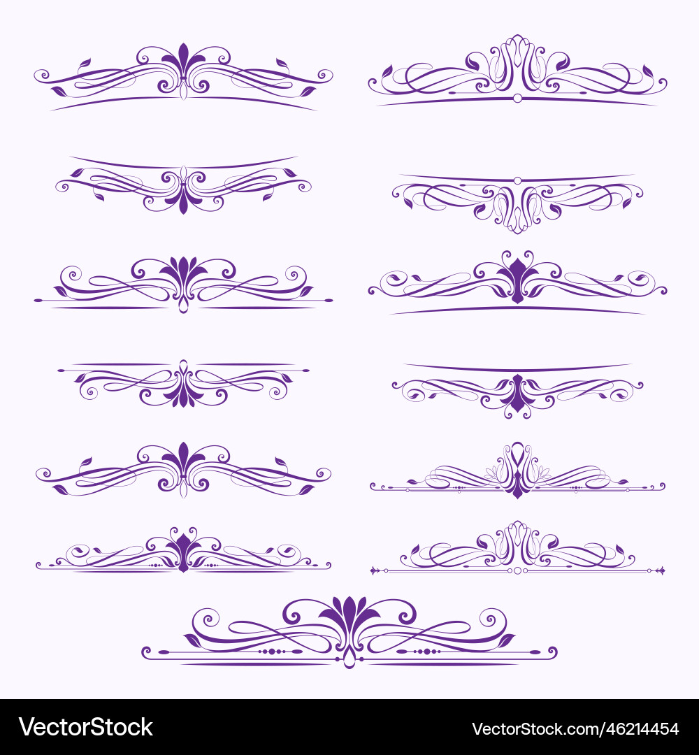 Purple border ornamental Royalty Free Vector Image