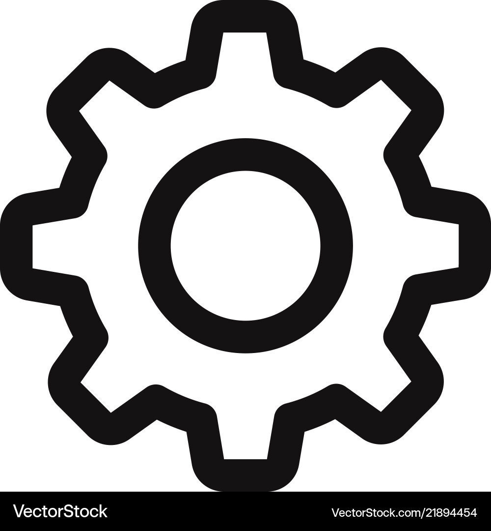 Settings icon Royalty Free Vector Image - VectorStock