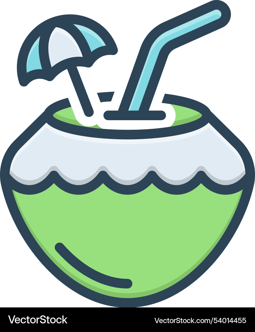 Coconut water Royalty Free Vector Image - VectorStock