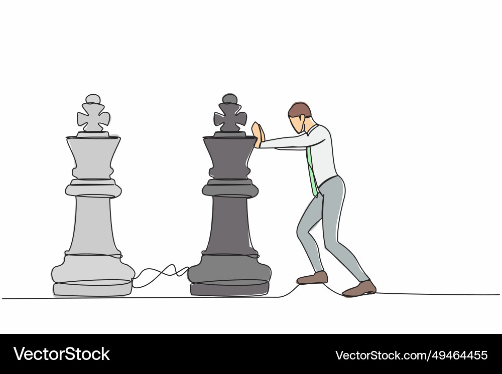Competitive Strategy Push Royalty Free Vector Image