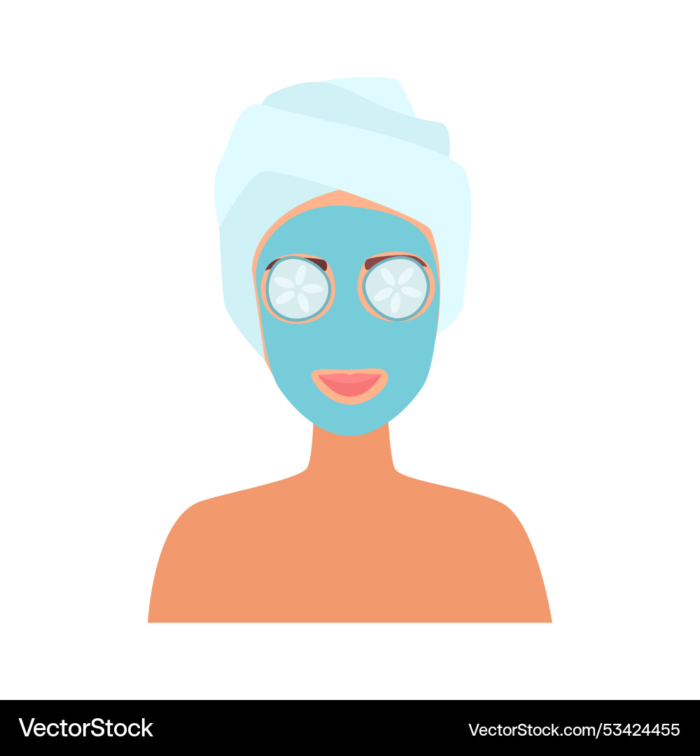 Facial mask Royalty Free Vector Image - VectorStock