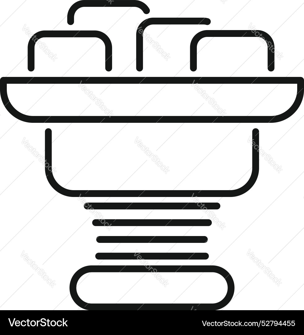 Modern round table with chairs for meeting room Vector Image