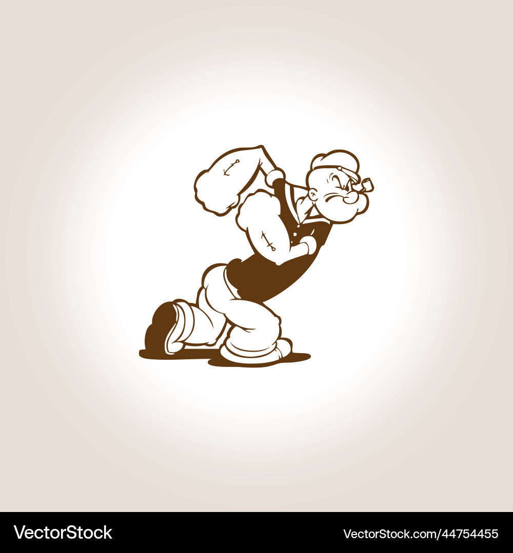 Popeye logo Royalty Free Vector Image - VectorStock