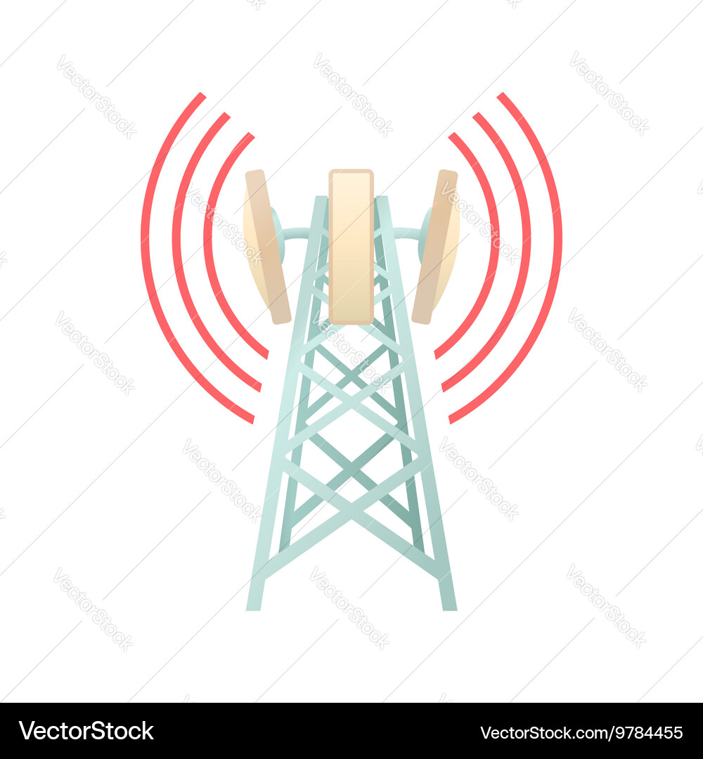 Telecommunications Tower Icon Royalty Free Vector Image