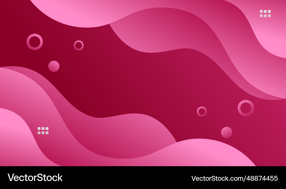 Waves background design pink gradient Royalty Free Vector