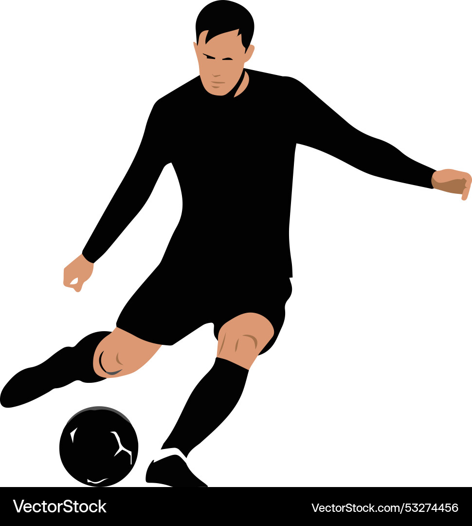 A football player Royalty Free Vector Image - VectorStock