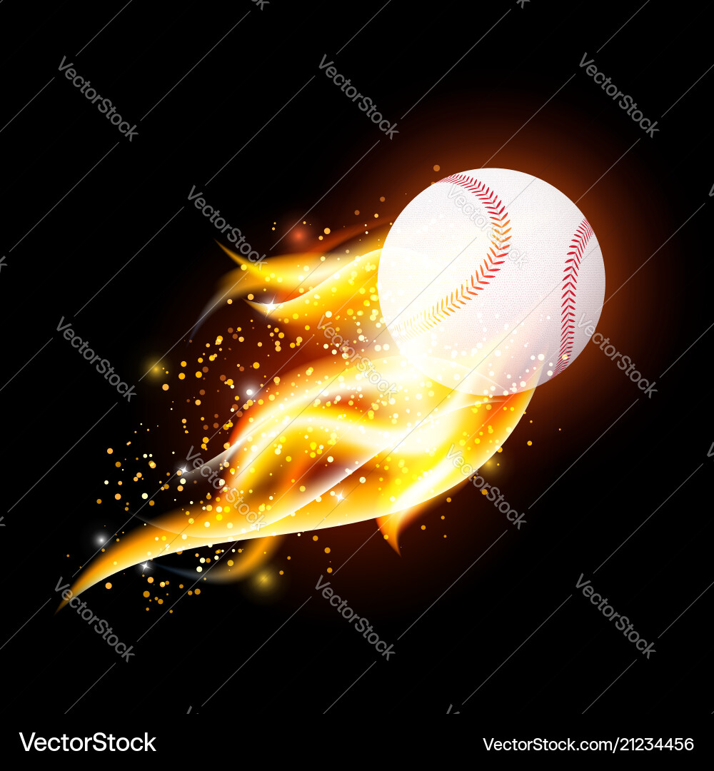 Baseball ball Royalty Free Vector Image - VectorStock