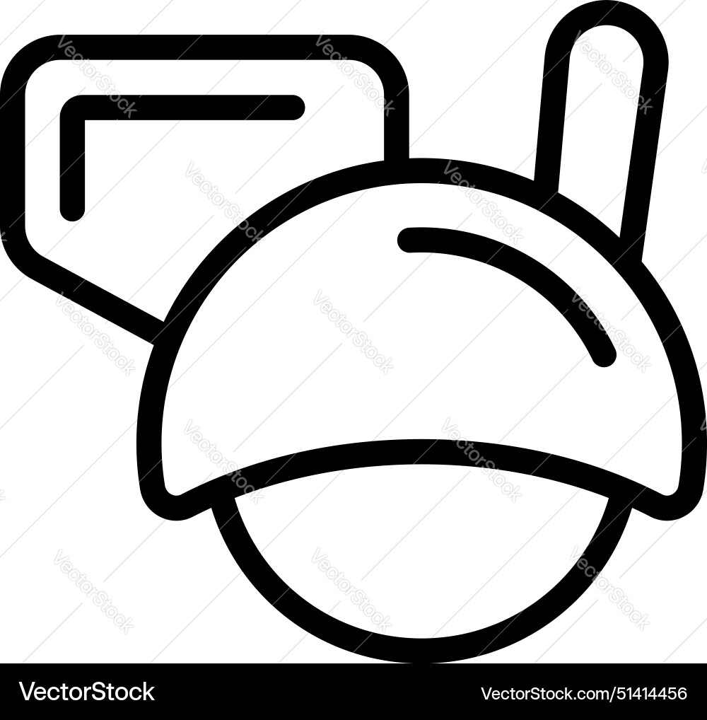 Cartoon helmet and shield icon Royalty Free Vector Image