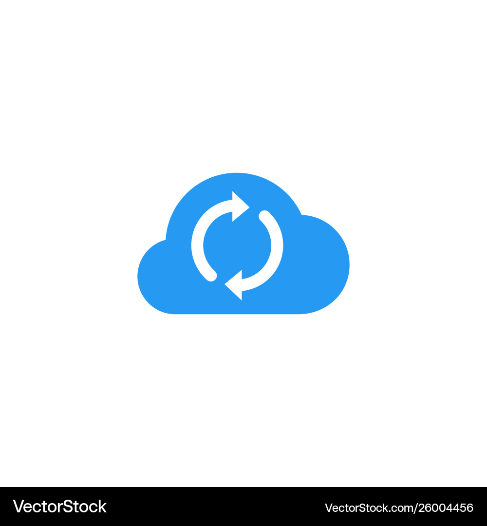 Cloud-Update recyceln Pfeil Logo-Symbol Lizenzfreier Vektor