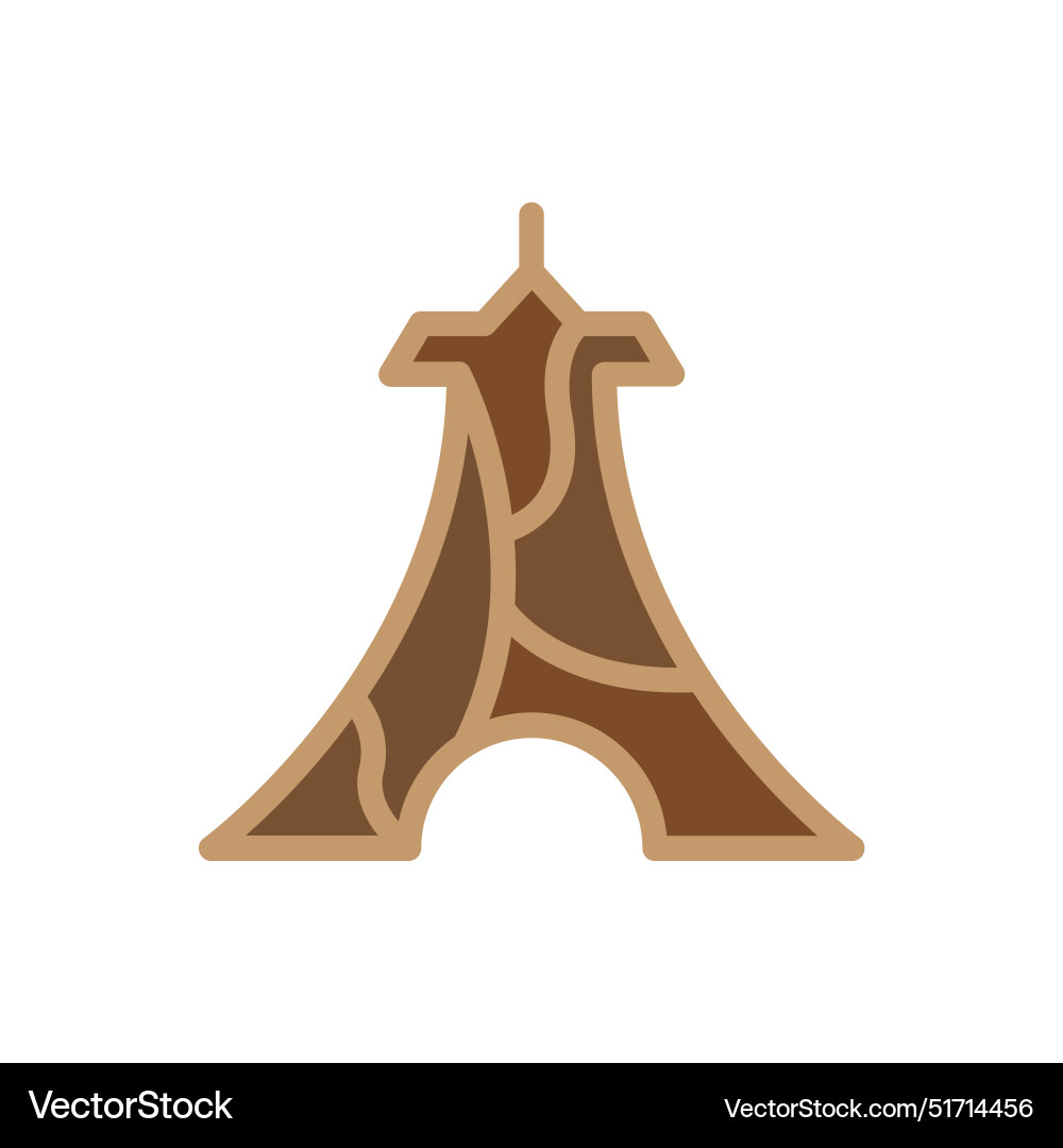 Eiffel tower logo Royalty Free Vector Image - VectorStock