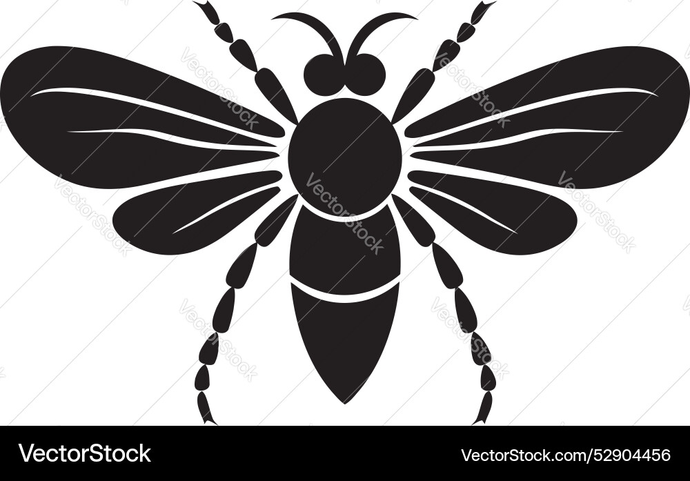 Firefly logo with glowing tail a symbol of Vector Image
