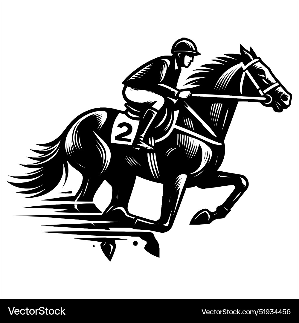 Running horse american flag Royalty Free Vector Image