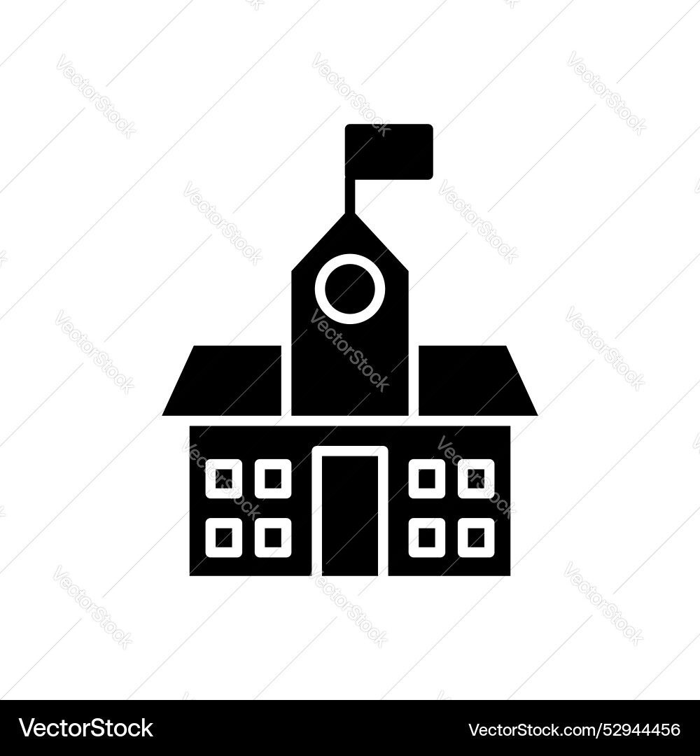 School icon set public primary or high Royalty Free Vector