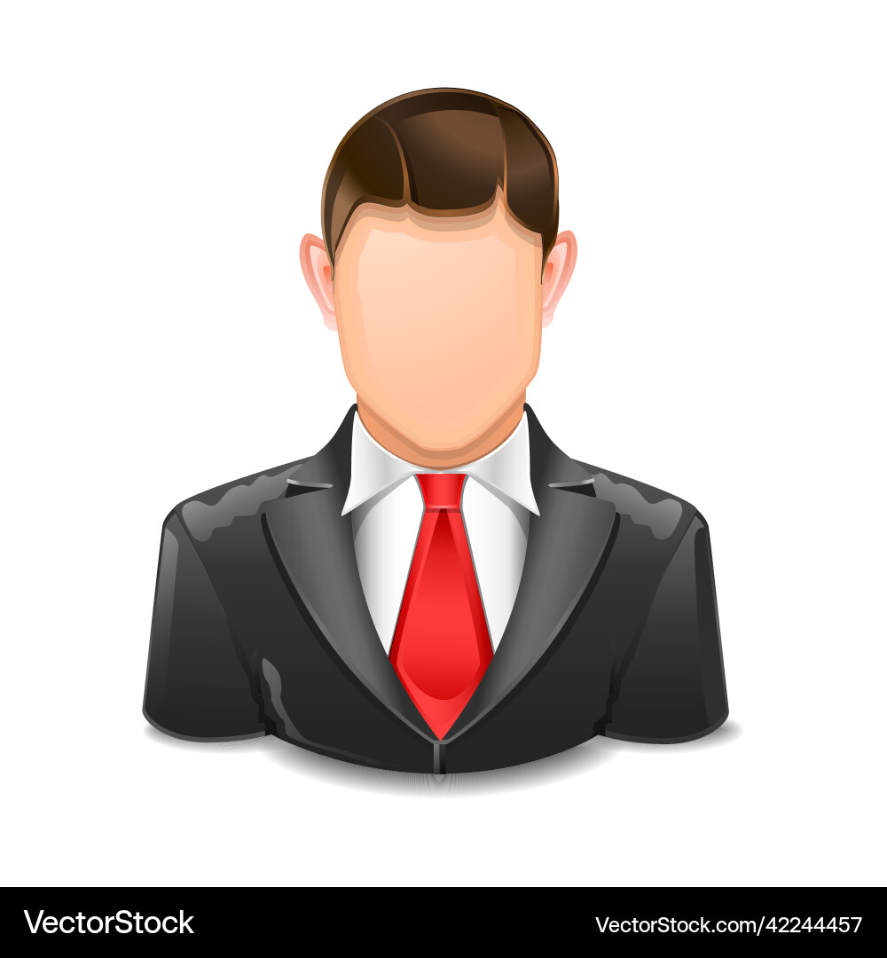 3d businessman icon Royalty Free Vector Image - VectorStock