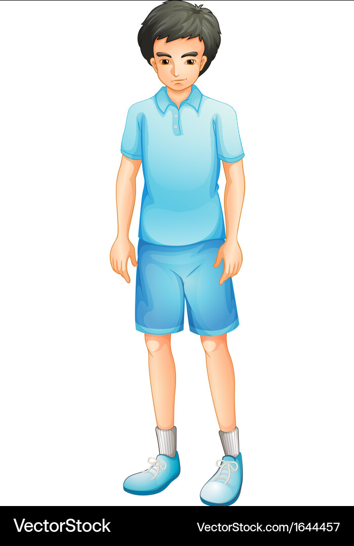 A handsome man standing Royalty Free Vector Image