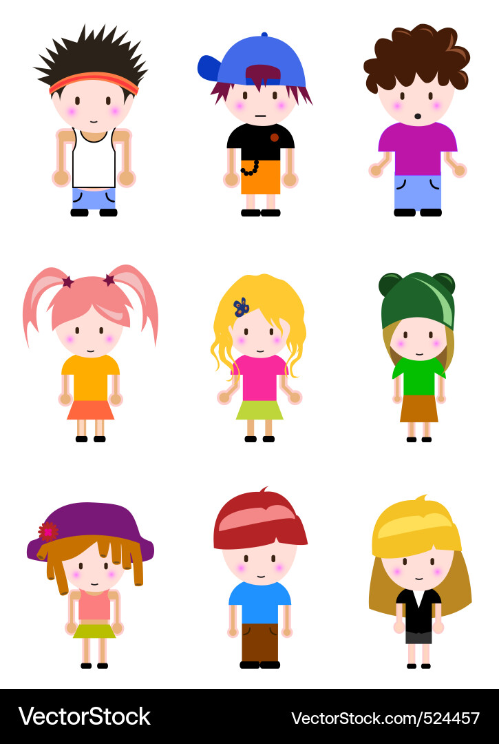Cartoon kid Royalty Free Vector Image - VectorStock