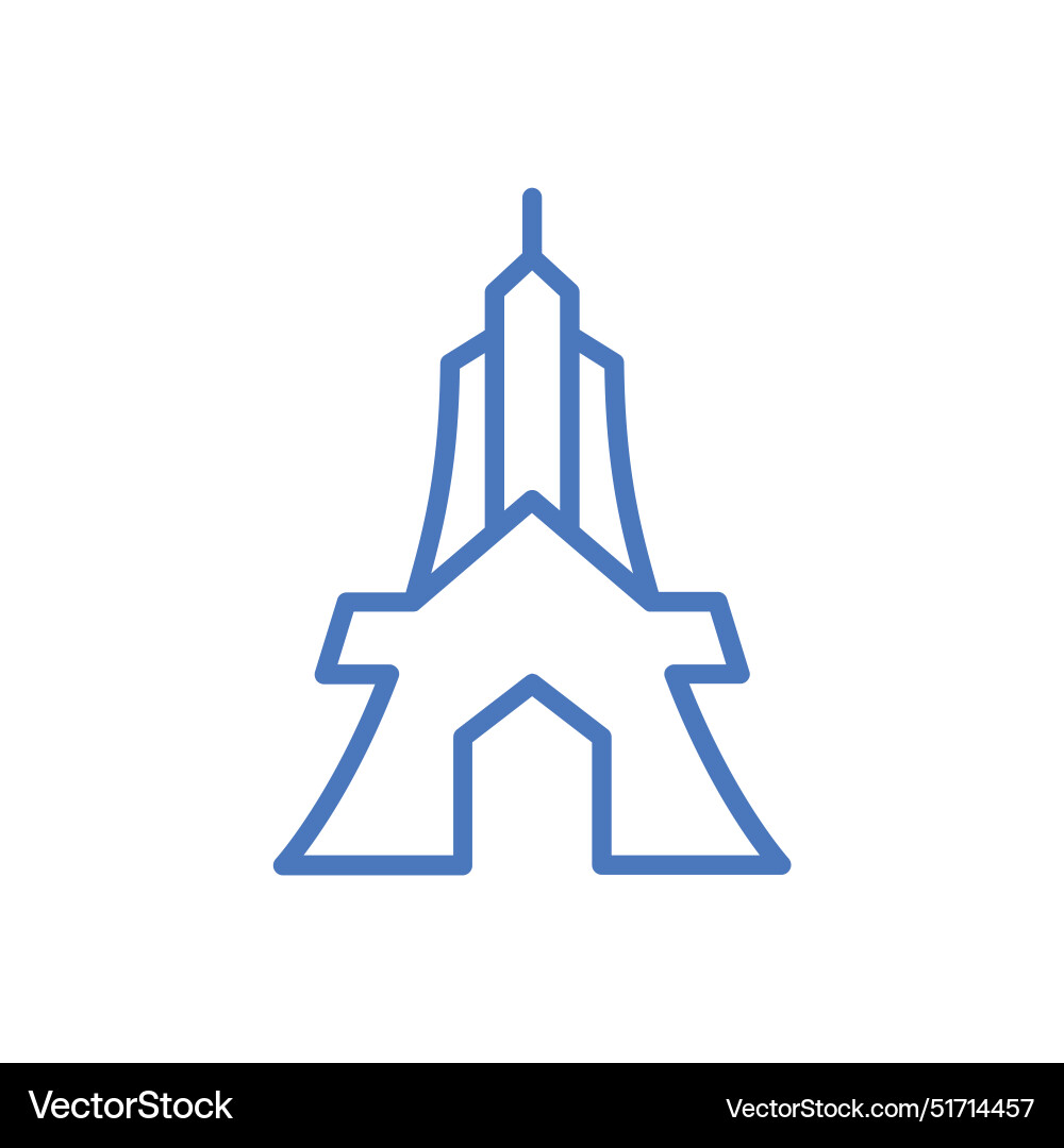 Eiffel tower logo Royalty Free Vector Image - VectorStock