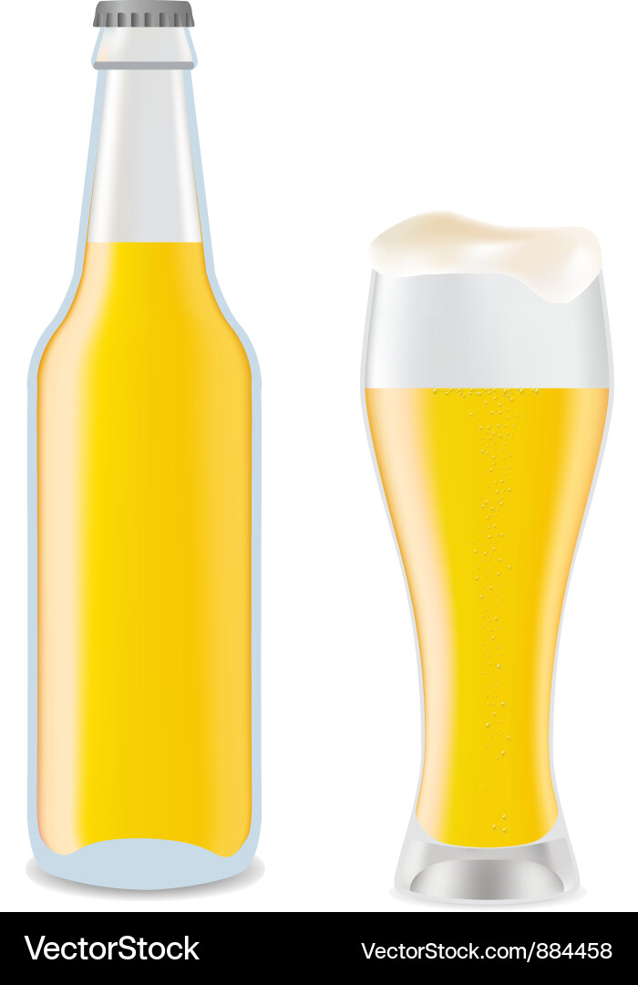 Beer glass Royalty Free Vector Image - VectorStock