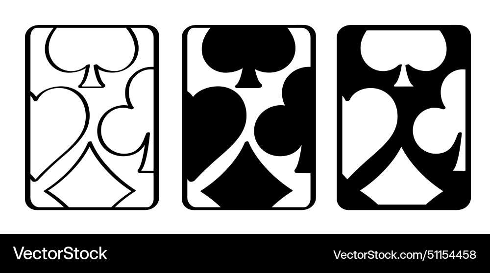 Cartoon ace king queen jack cards game Royalty Free Vector