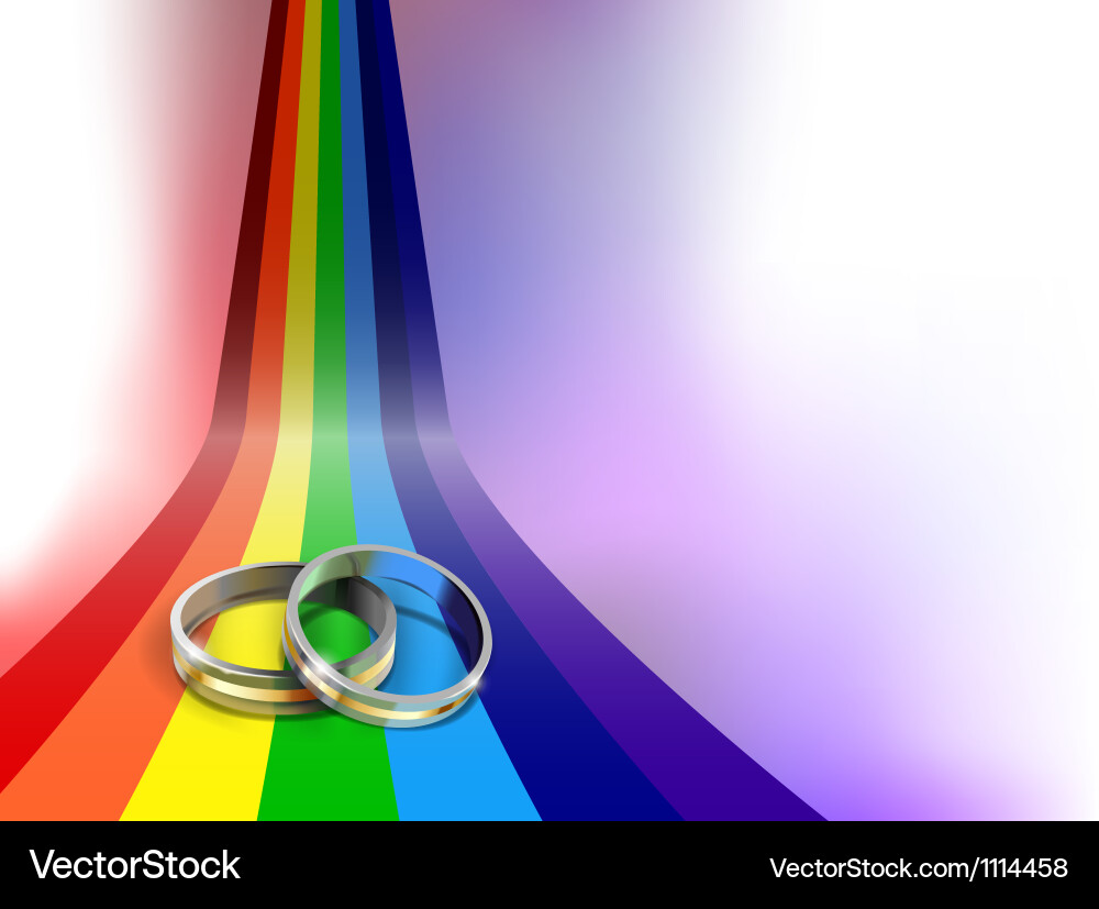 Rainbow Wedding Rings Vector Images (over 270)