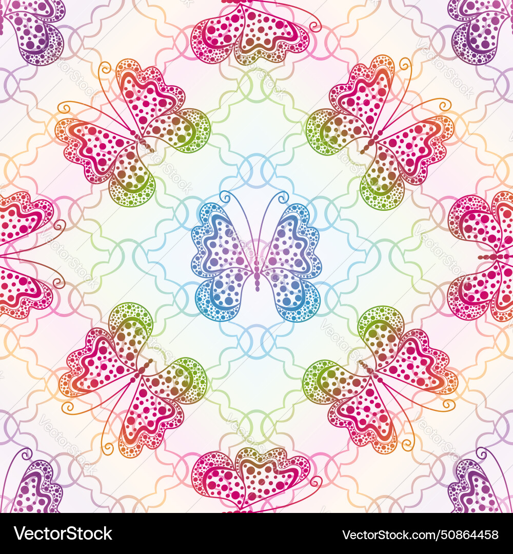 Seamless hand drawn gradient pattern Royalty Free Vector