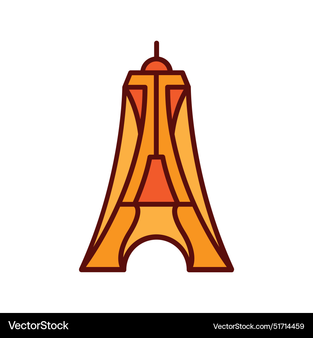 Eiffel tower logo Royalty Free Vector Image - VectorStock