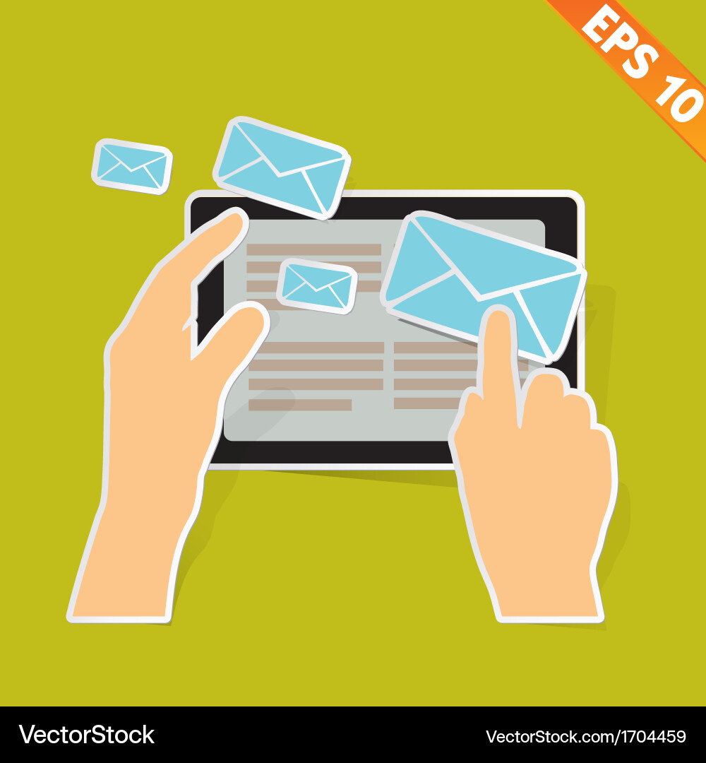 Email communication - eps10 Royalty Free Vector Image