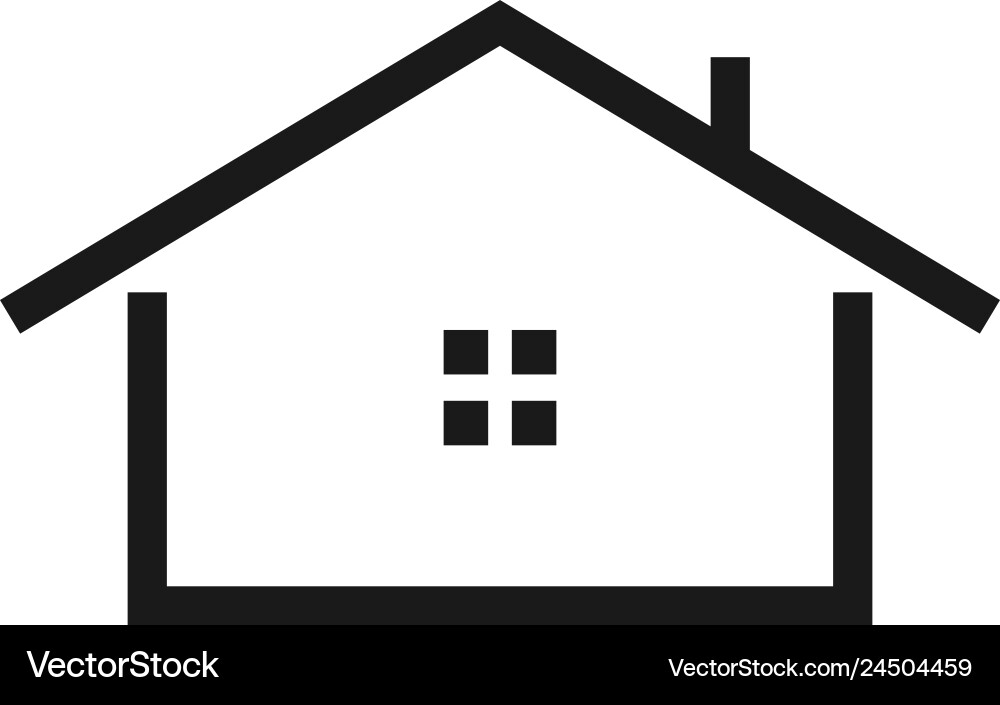 Simple home icon graphic design template Vector Image