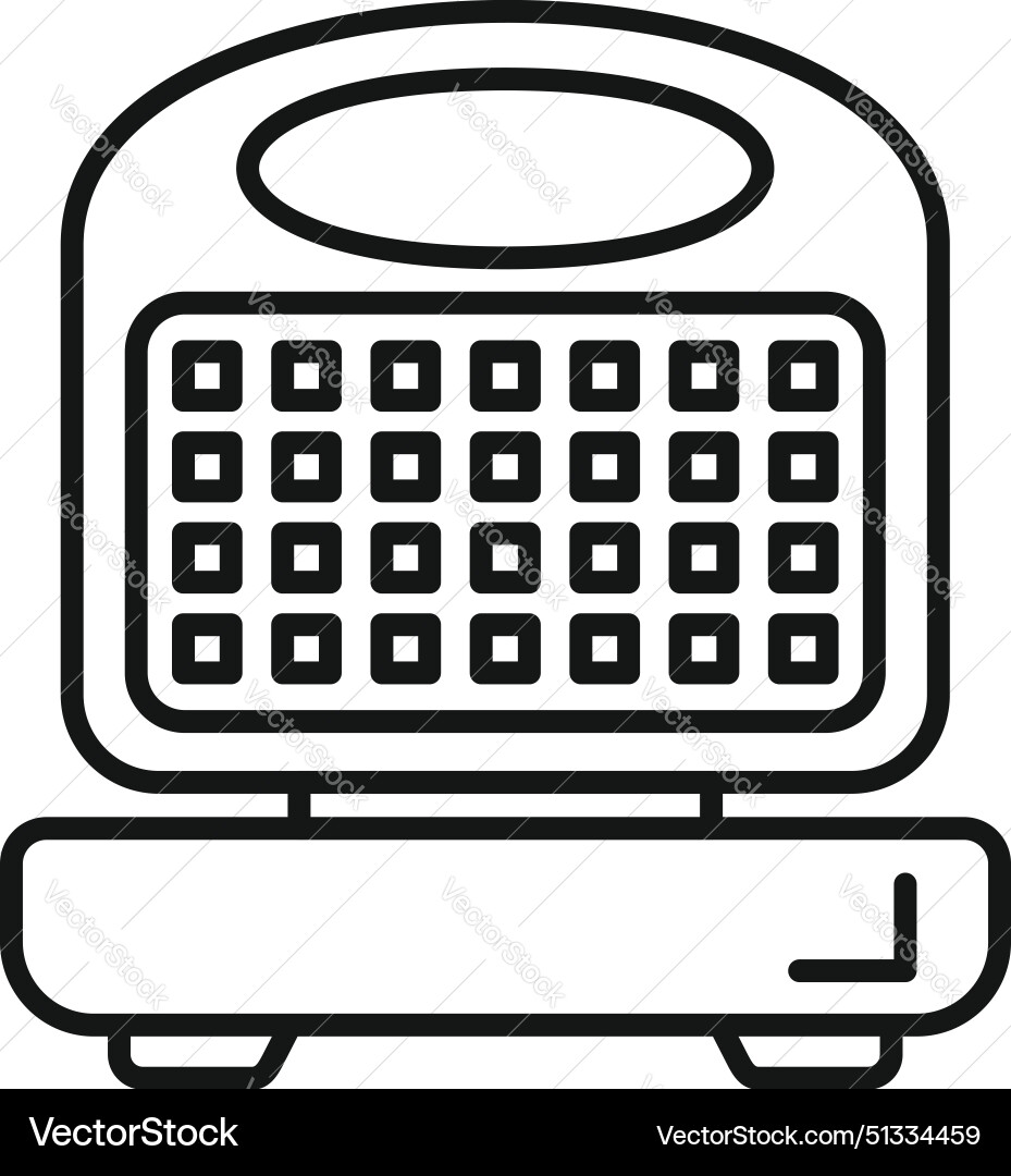 Vintage radio line art Royalty Free Vector Image