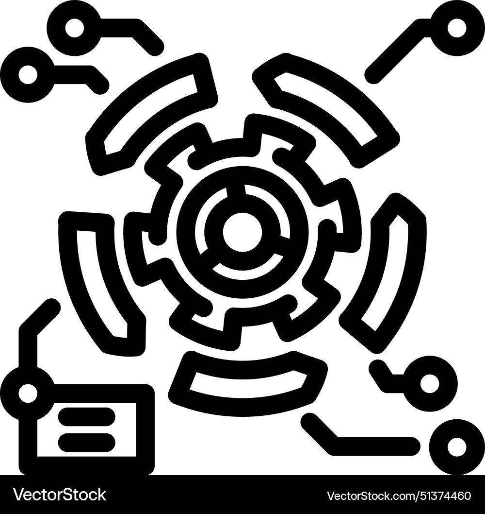 Change management analyst line icon Royalty Free Vector Change management analyst line icon Royalty Free Vector