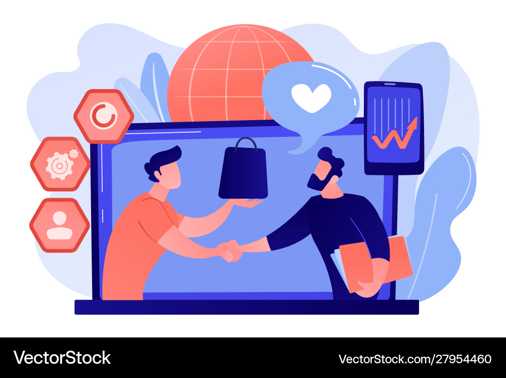 Customer relationship management concept Vector Image